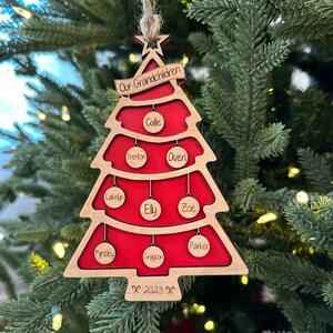 Our Grandchildren Family Tree Christmas Ornament - Etsy
