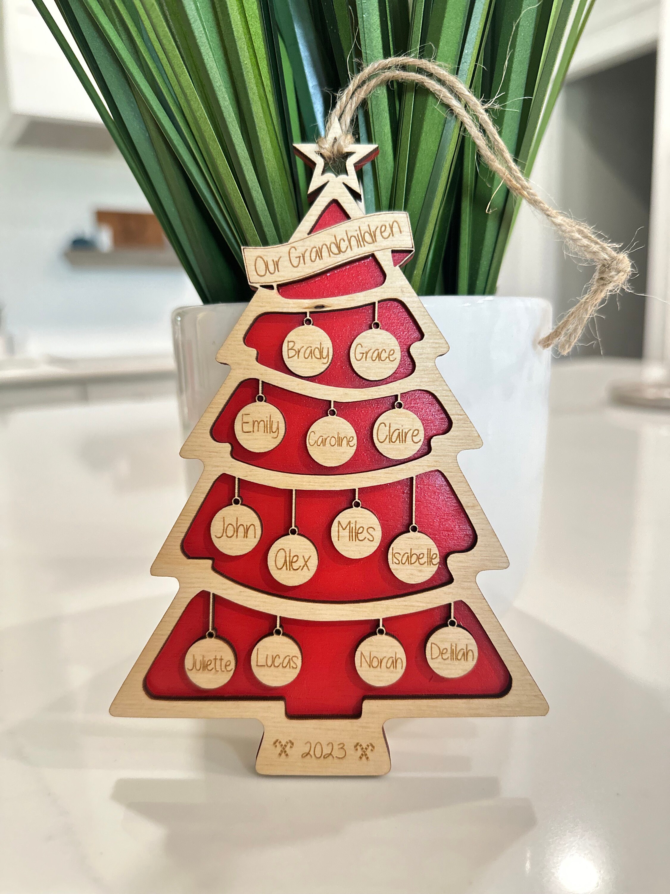 Our Grandchildren Family Tree Christmas Ornament - Etsy