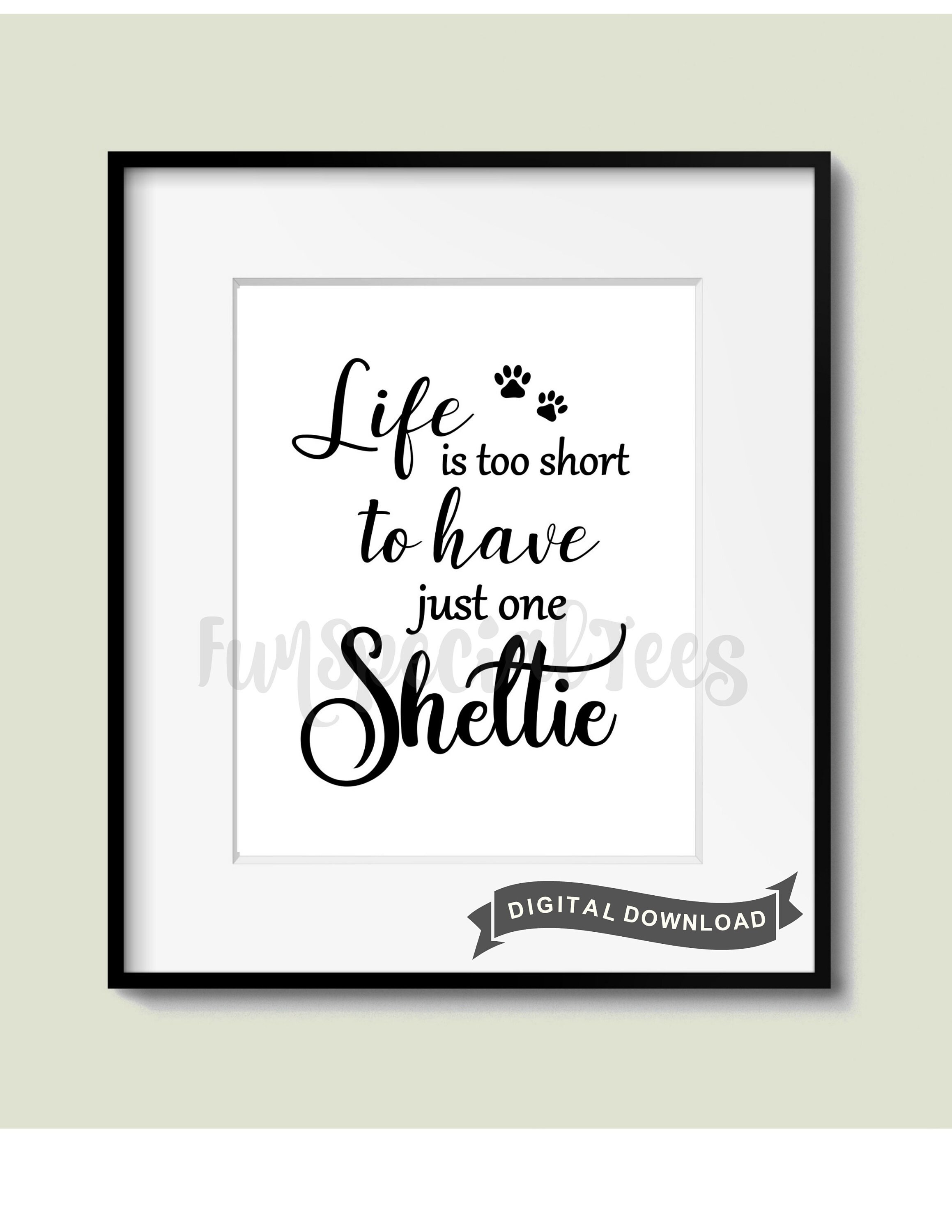 Sheltie, Sheltie Gifts, Sheltie Art, Sheltie PRINTABLE, 8x10 DIGITAL ...