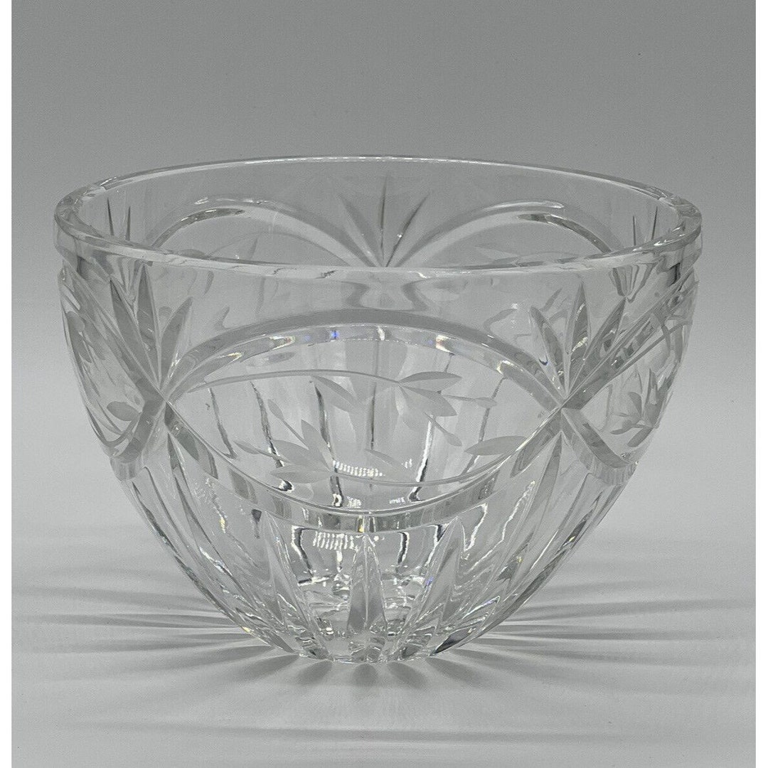Leaded Crystal Deep Cut & Etched Serving Bowl - Etsy