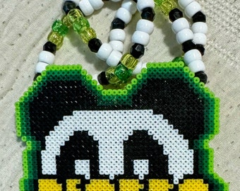 Adorable Winky Cloud Rainbow Mini Perler Kandi Necklace for Rave ...