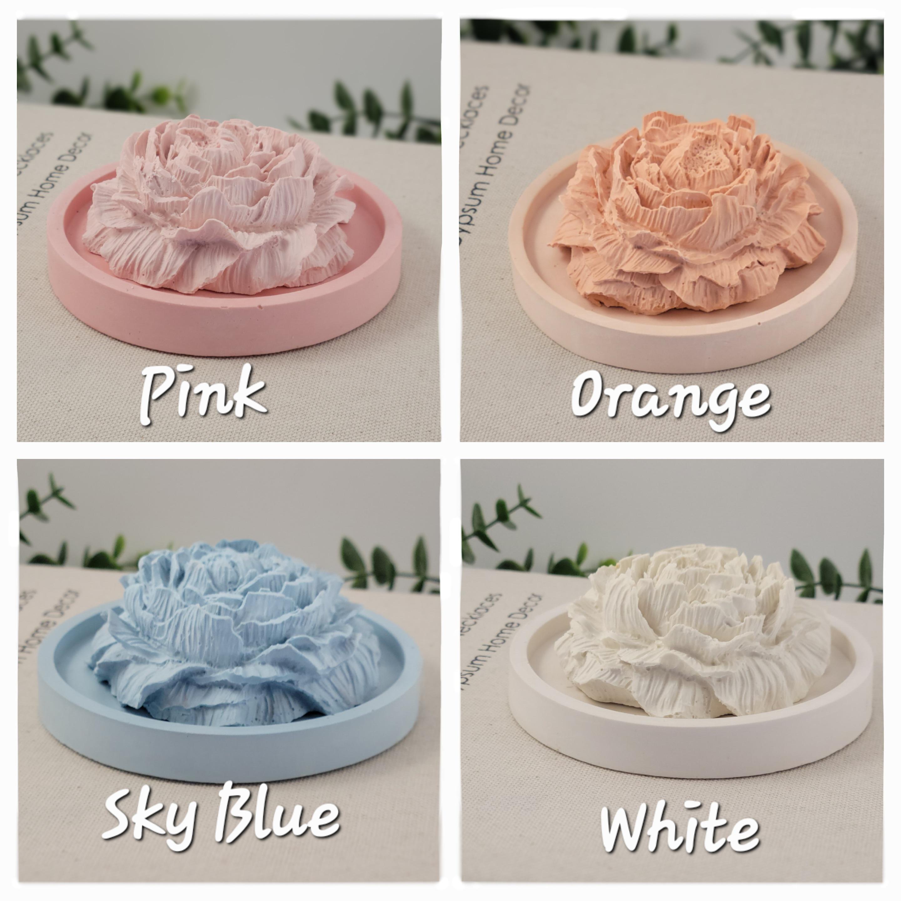 Green Peony Aroma Stone | Gypsum Aroma Stone| Handcrafted Home ...