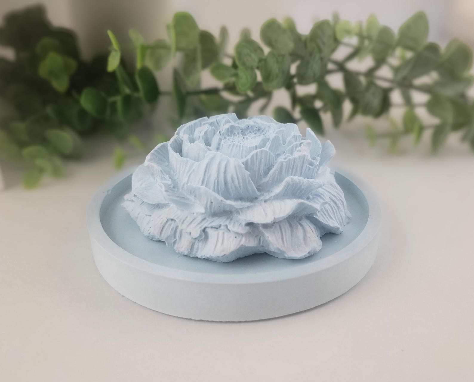 Green Peony Aroma Stone | Gypsum Aroma Stone| Handcrafted Home ...