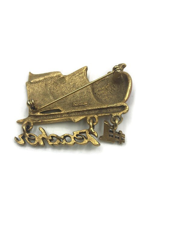 Number One Teacher Brooch Teacher Gift - Etsy