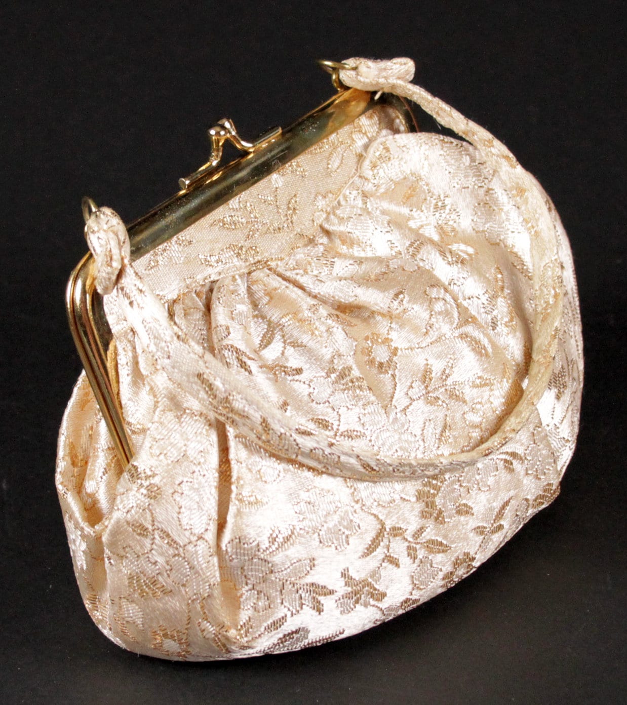 Vintage 1950's Graceline Master Gold Brocade Evening / Prom Purse / Bag ...