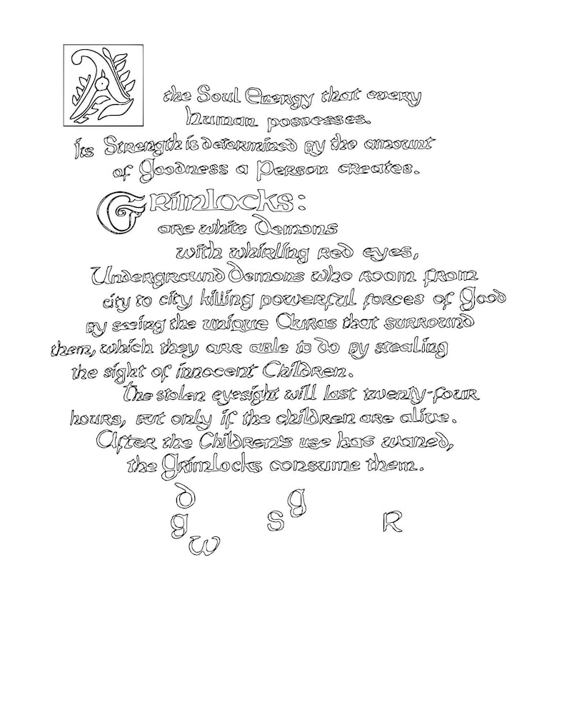 Charmed Book of Shadows Colouring in Pages - Etsy UK