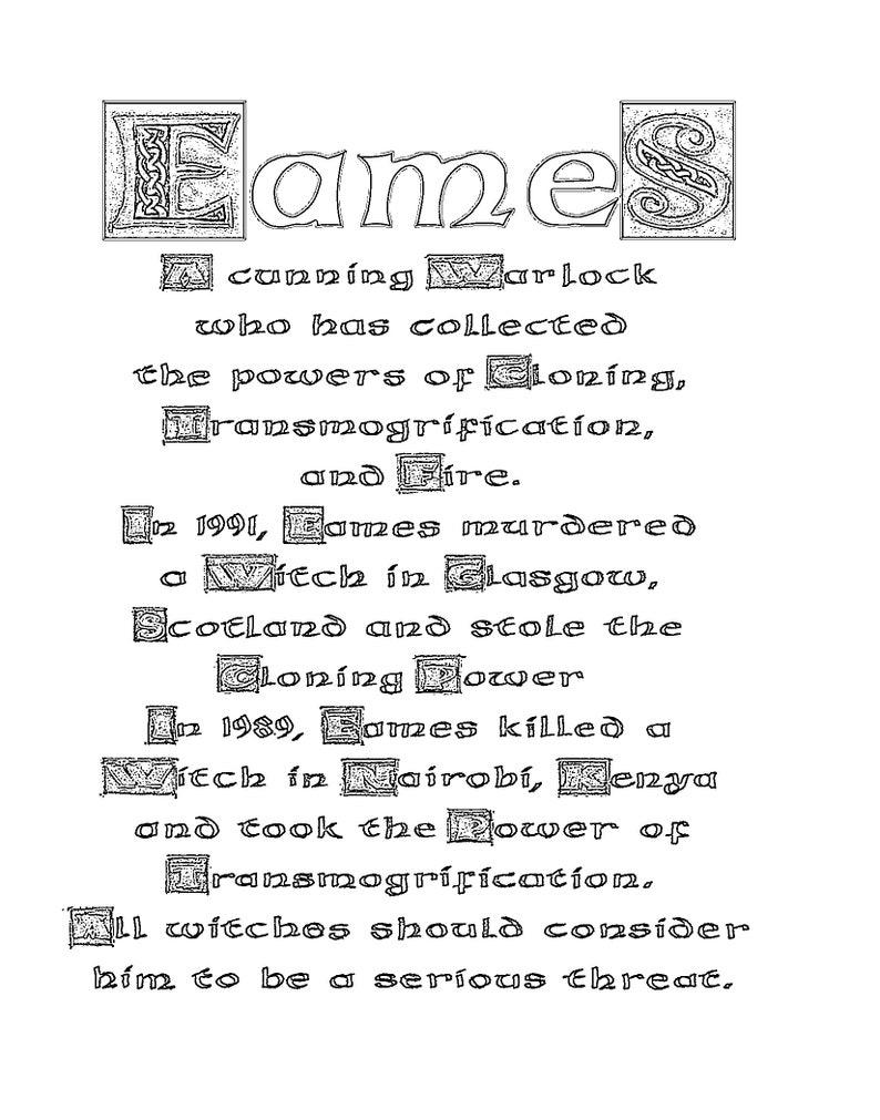 Charmed Book of Shadows Colouring in Pages - Etsy