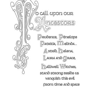 Charmed Book of Shadows Colouring in Pages - Etsy