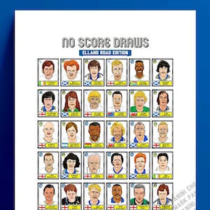 Leeds Utd Volume 1 No Score Draws Elland Road Edition A3 Print of 36 ...