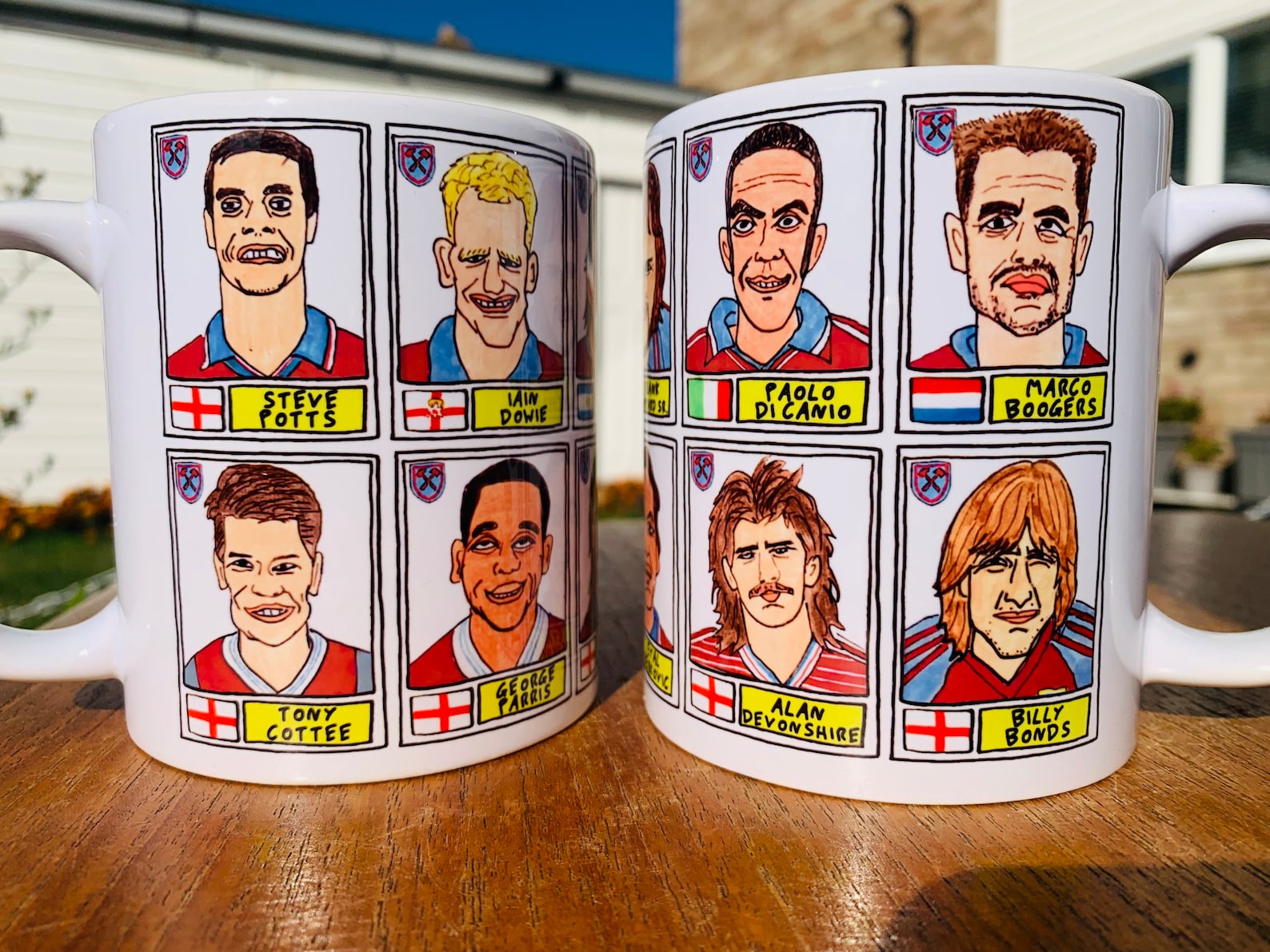 West Ham No Score Draws Mug Set Set of TWO 11oz Ceramic Mugs - Etsy