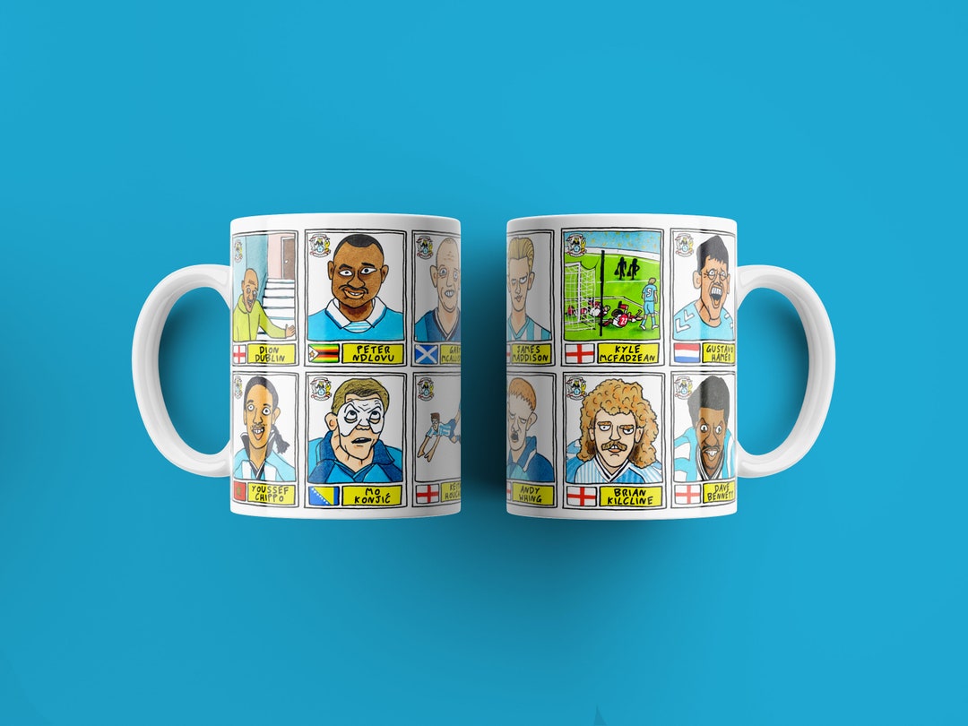 Coventry City No Score Draws Mug Set - Set of TWO 11oz Mugs With Wonky ...