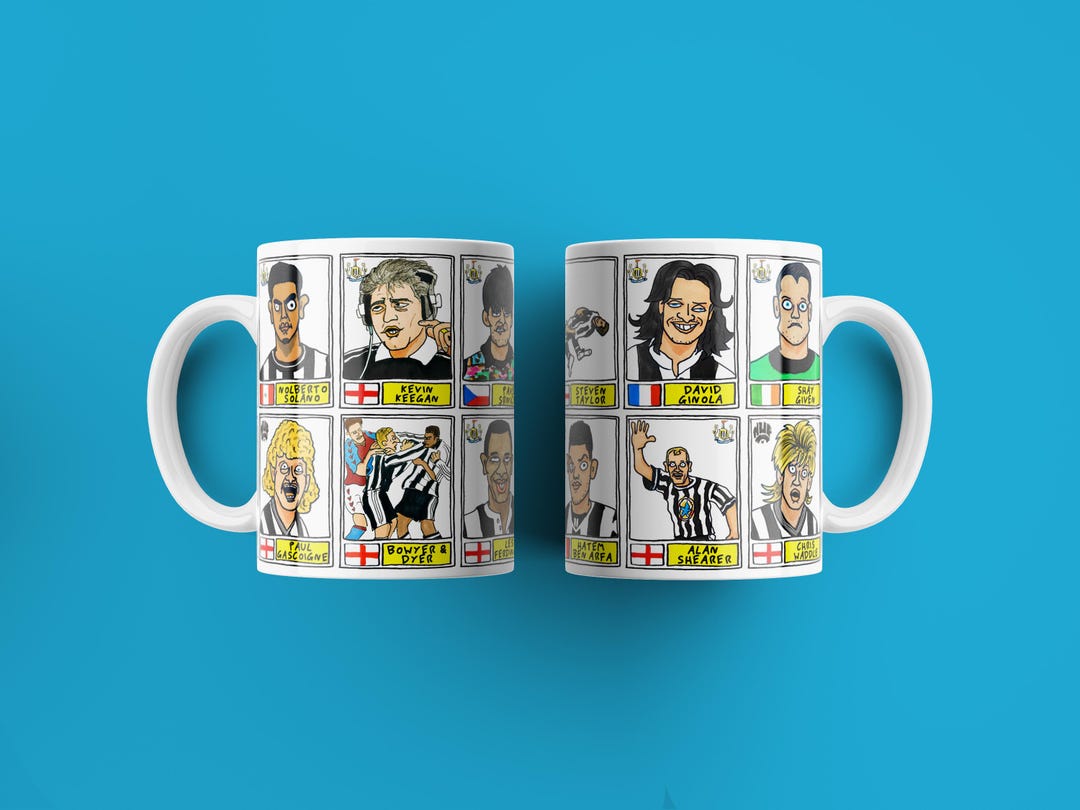 Newcastle United Legends No Score Draws Mug Set - Set of TWO 11oz ...