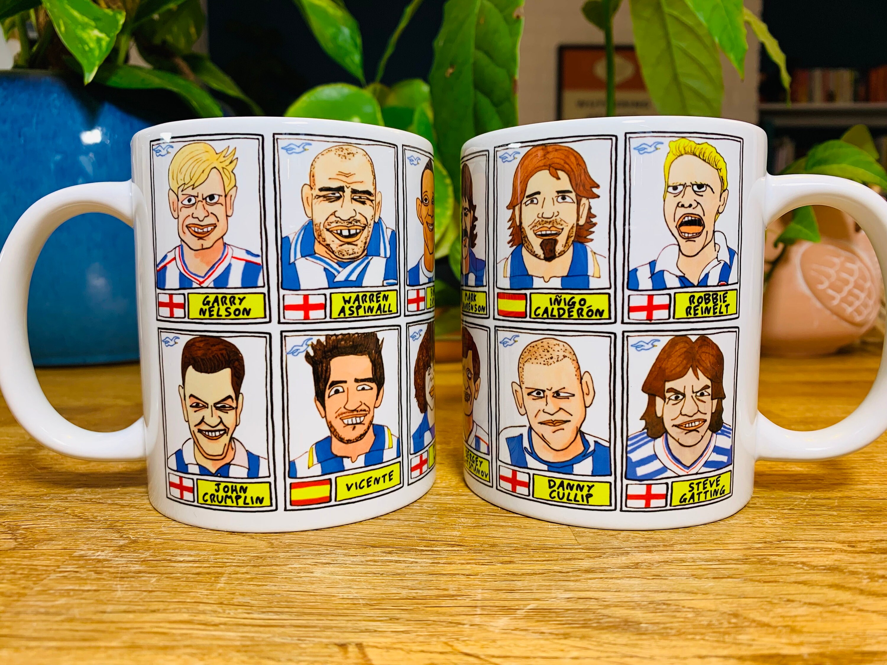 Brighton No Score Draws Mug Set - Set of TWO 11oz Ceramic Mugs With ...