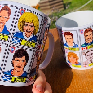 Ipswich Town Mug Set - Set of TWO 11oz Ceramic Mugs With Wonky Panini ...