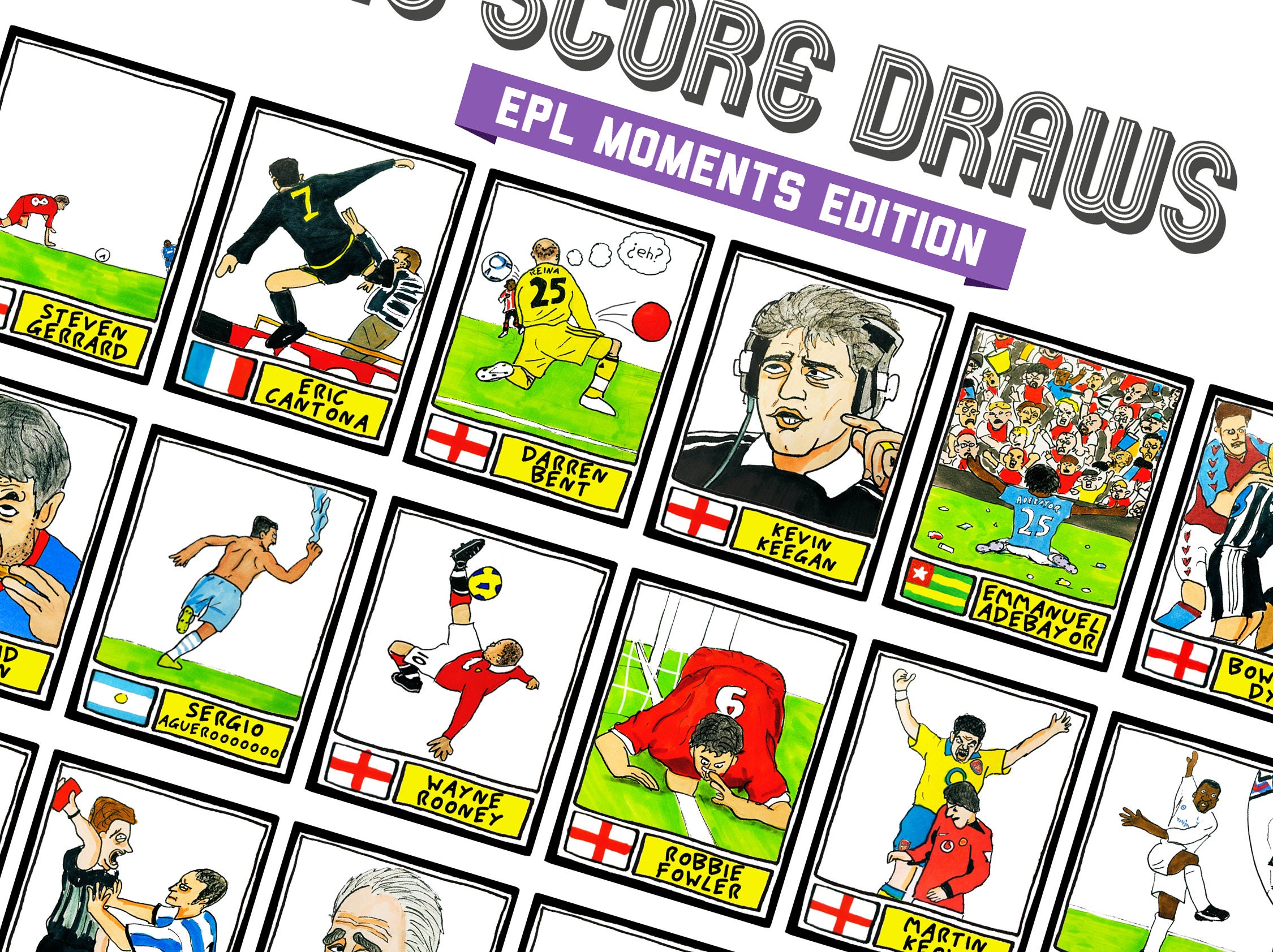 EPL Moments No Score Draws EPL Moments Edition A3 Print of - Etsy UK
