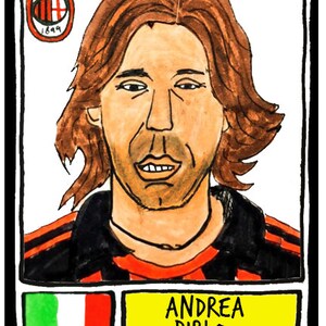 AC Milan - No Score Draws Rossoneri Edition - A3 Print of 36 Hand-drawn ...