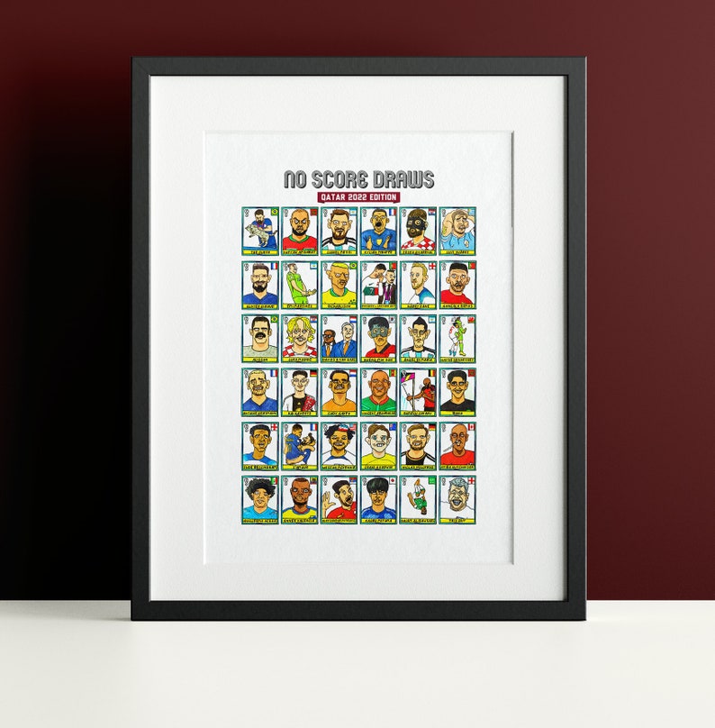 Qatar 2022 No Score Draws World Cup 2022 Edition A3 Print - Etsy UK
