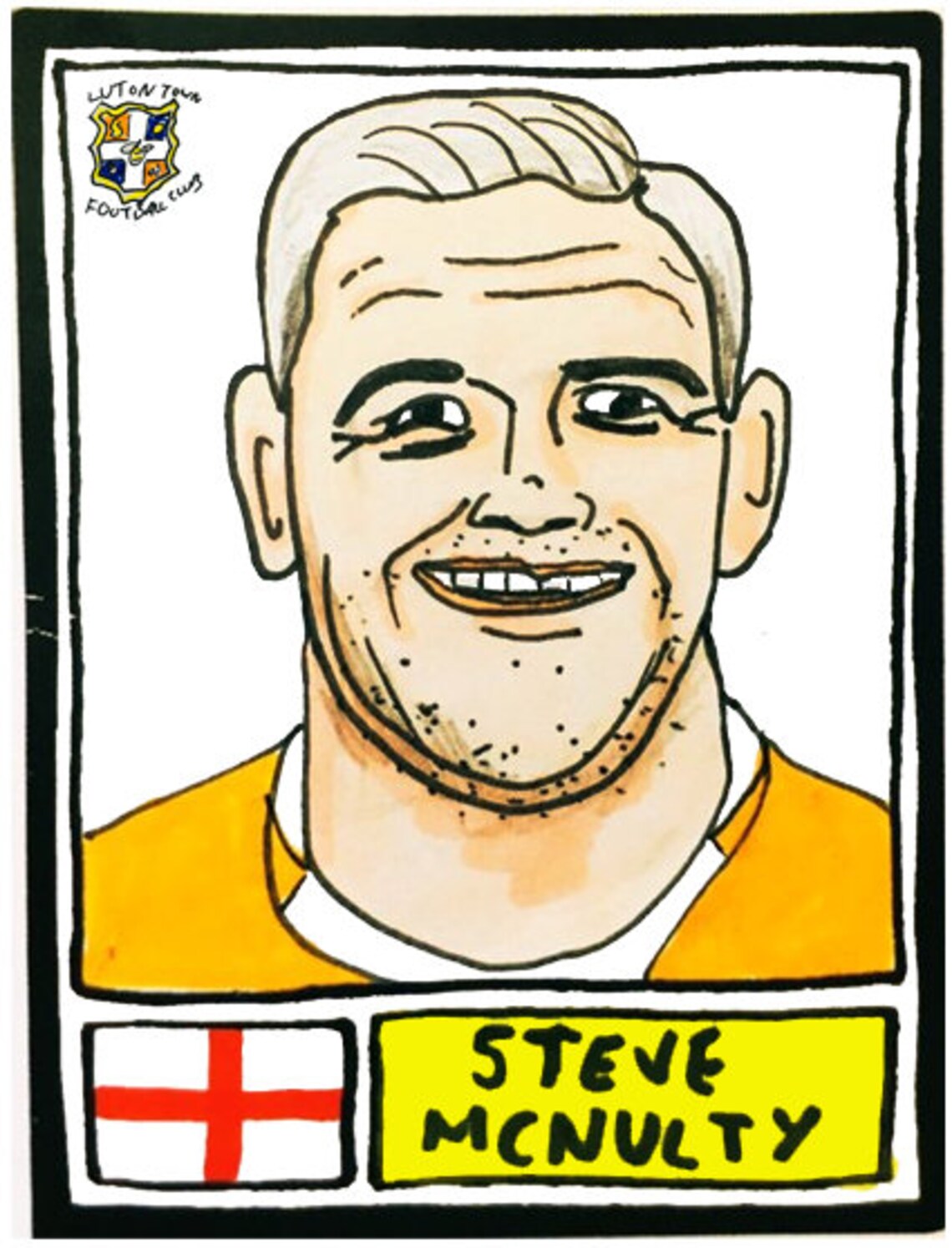 Luton Town - No Score Draws Hatters Edition - A3 Print of 36 Hand-drawn ...