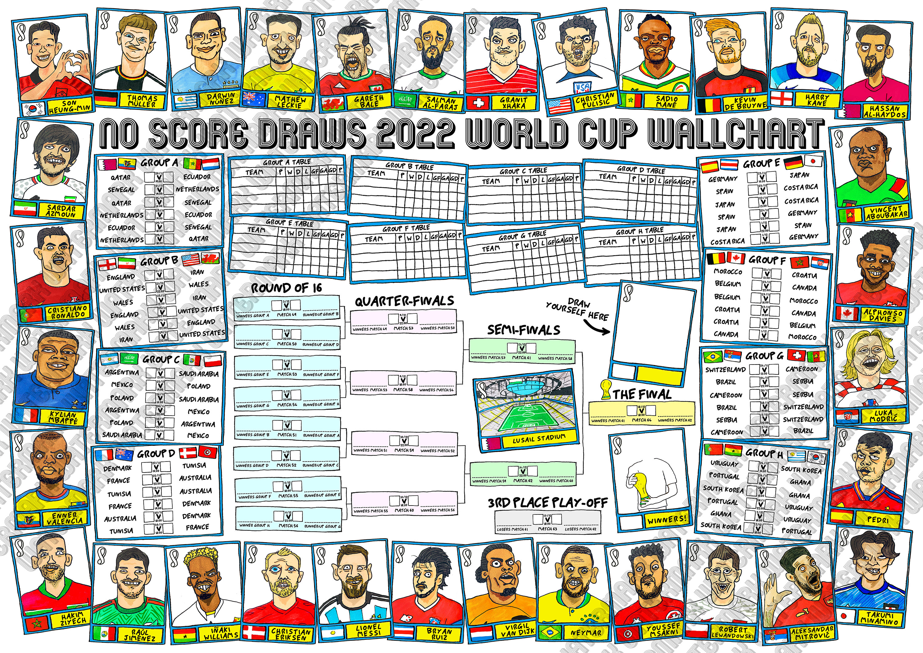 Fifa World Cup 2022 Wall Chart