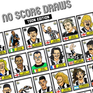 Newcastle United - No Score Draws Toon Icons Edition - A3 Print of 36 ...