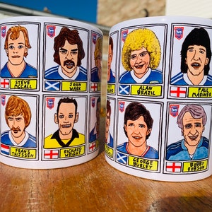 Ipswich Town Mug Set - Set of TWO 11oz Ceramic Mugs With Wonky Panini ...