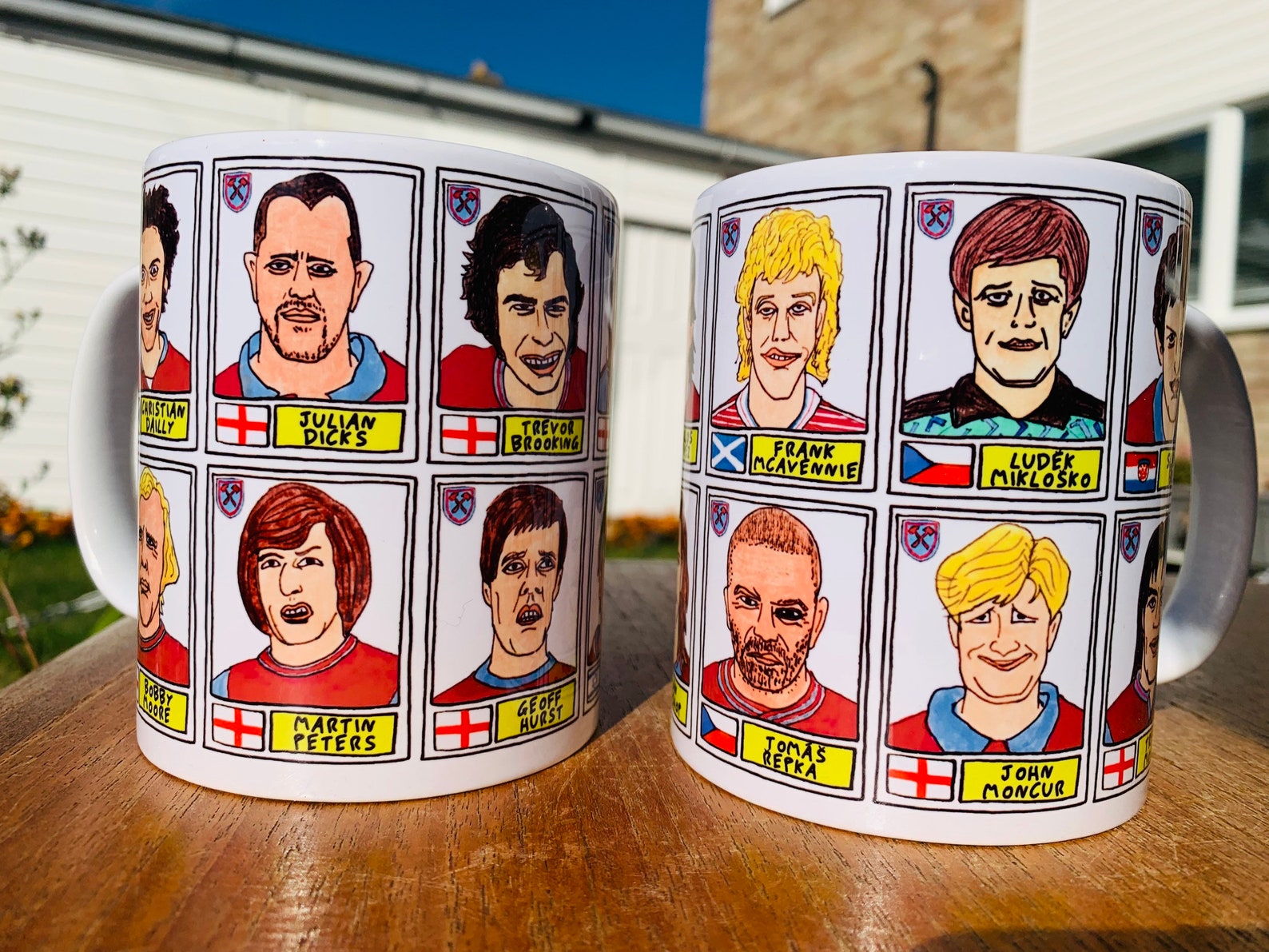 West Ham No Score Draws Mug Set Set of TWO 11oz Ceramic Mugs - Etsy