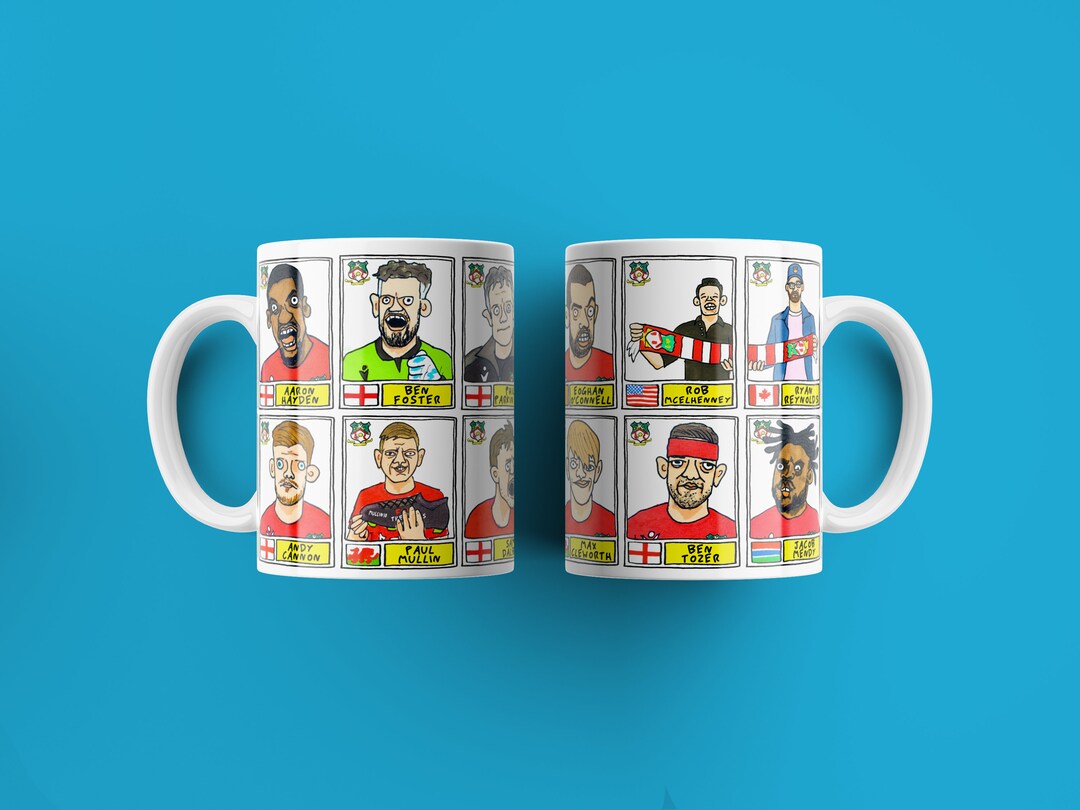 Wrexham Vol 2 No Score Draws Mug Set - Set of TWO 11oz Ceramic Mugs ...
