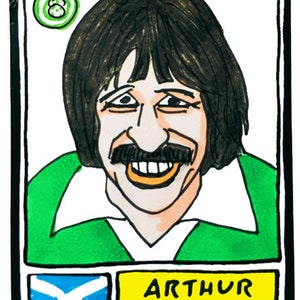 Hibs - No Score Draws Hibees Edition - A3 Print of 36 Hand-drawn Panini ...