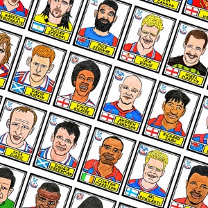 Crystal Palace - No Score Draws Eagles Edition - A3 Print of 36 Hand ...