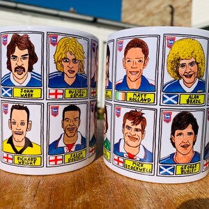 Ipswich Town Mug Set - Set of TWO 11oz Ceramic Mugs With Wonky Panini ...