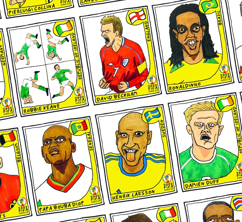 World Cup 2002 - No Score Draws SK & Japan 2002 Edition - A3 Print of ...