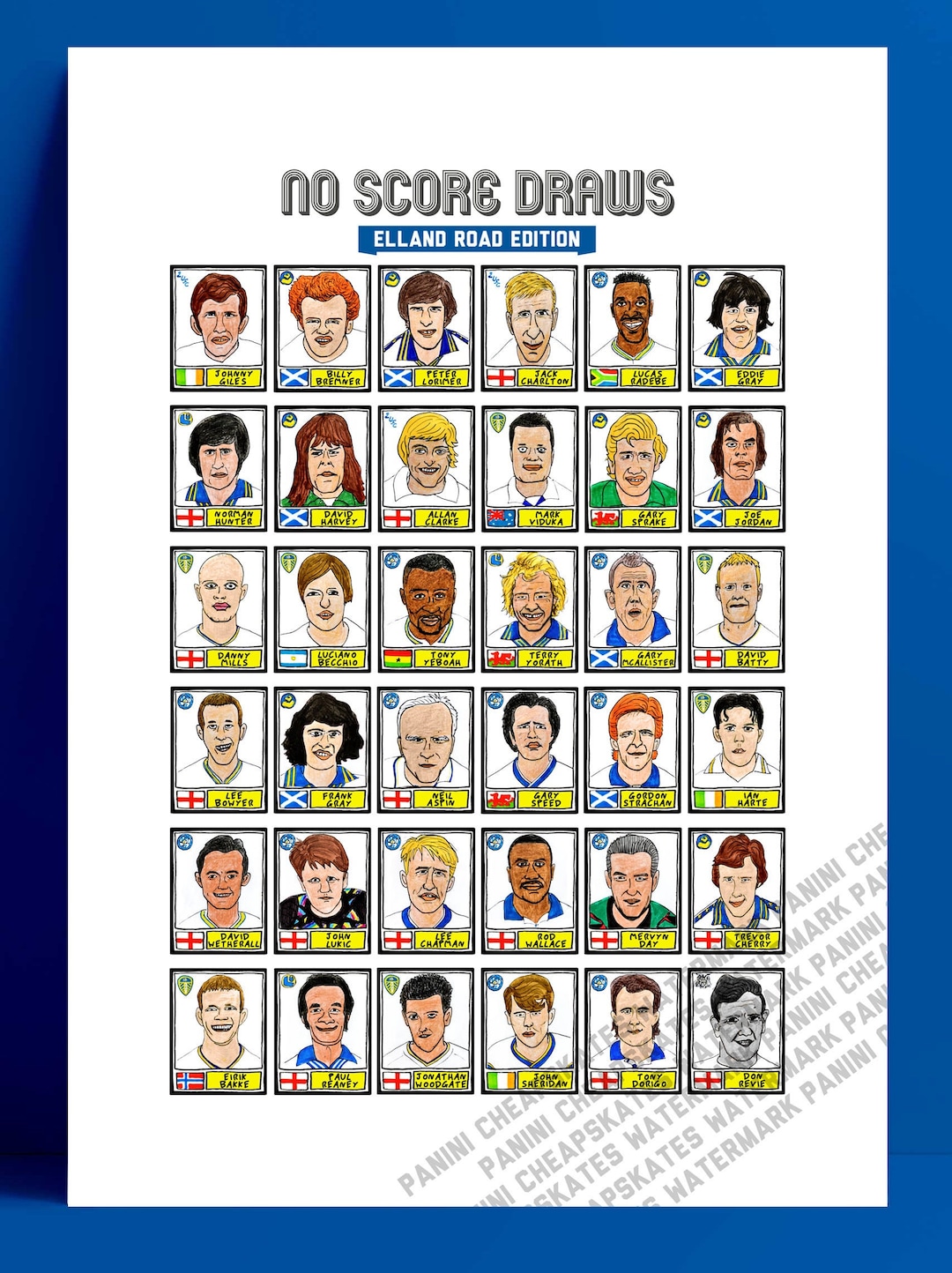 Leeds Utd Volume 1 - No Score Draws Elland Road Edition - A3 Print of ...