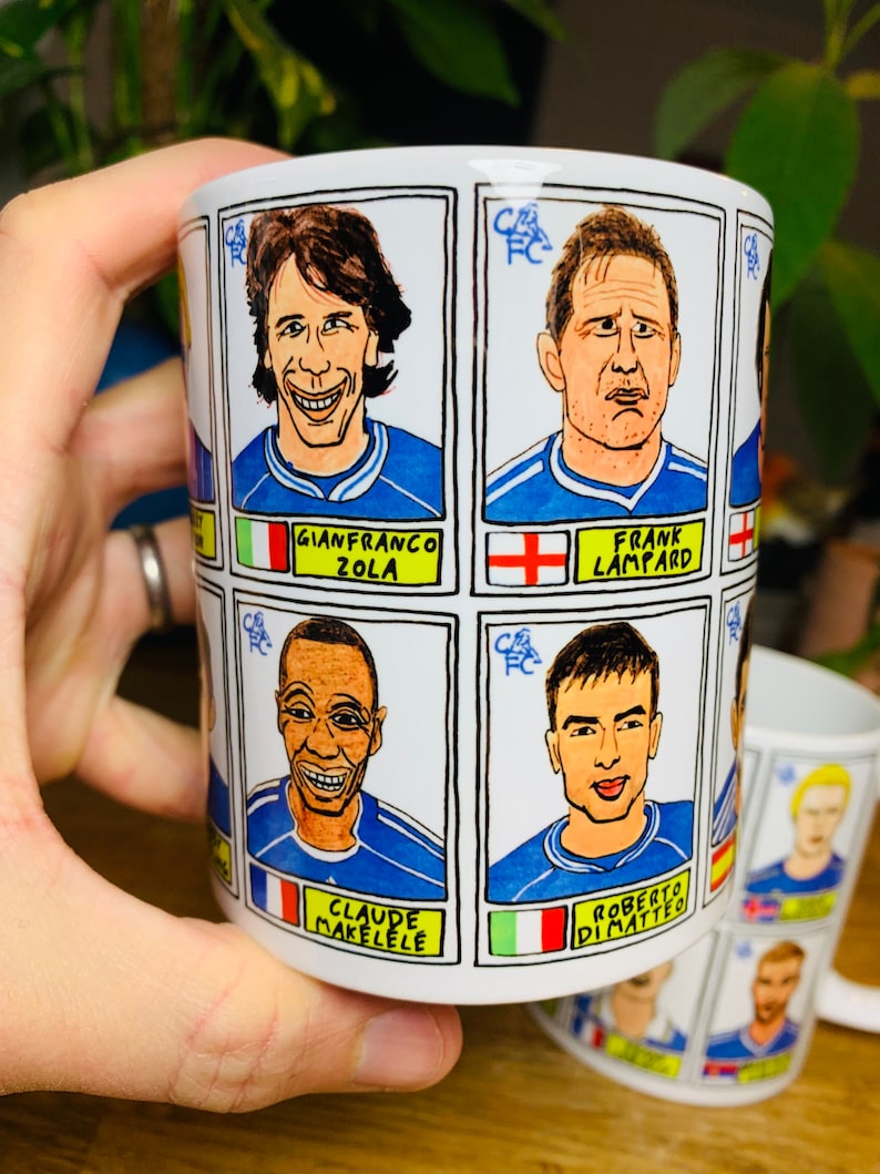 Chelsea No Score Draws Mug Set - Set of TWO 11oz Ceramic Mugs With ...