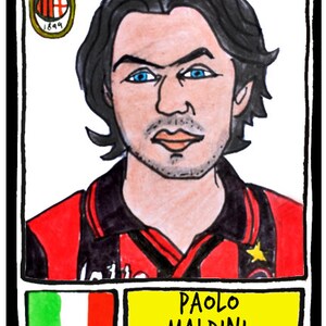 AC Milan - No Score Draws Rossoneri Edition - A3 Print of 36 Hand-drawn ...