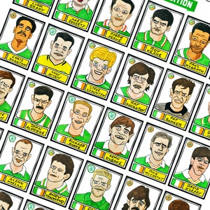 Ireland - No Score Draws Boys in Green Edition - A3 Print of 36 Hand ...