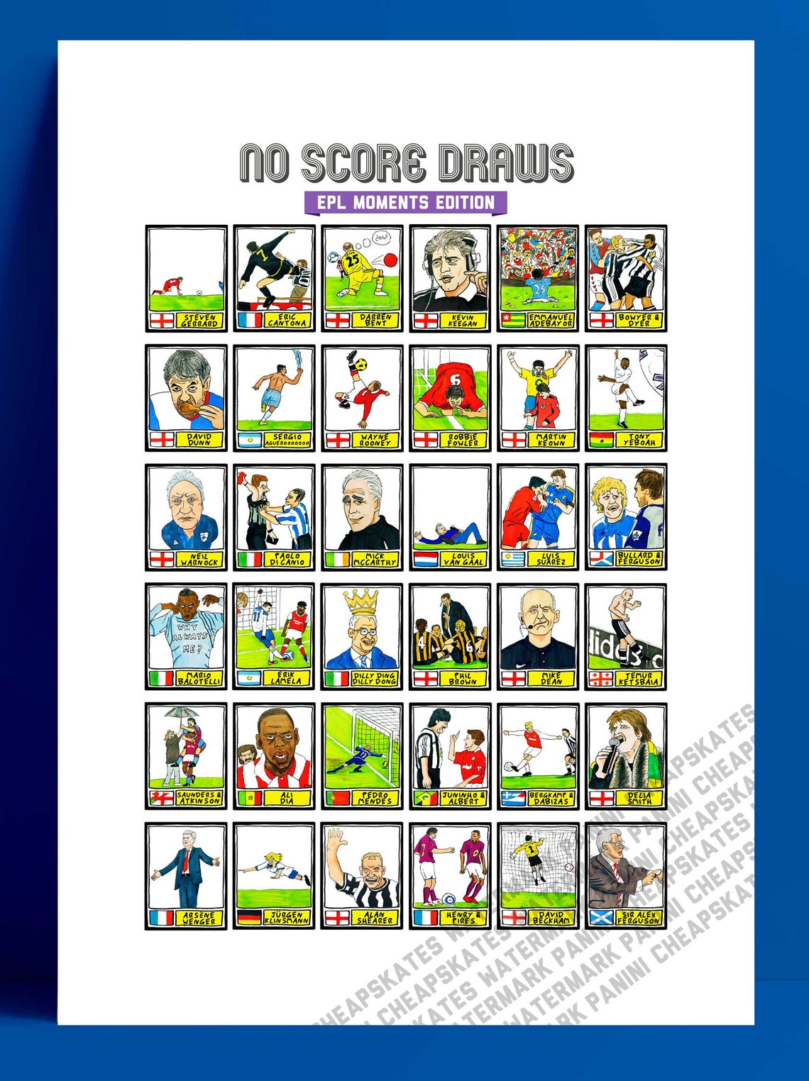EPL Moments No Score Draws EPL Moments Edition A3 Print of - Etsy UK