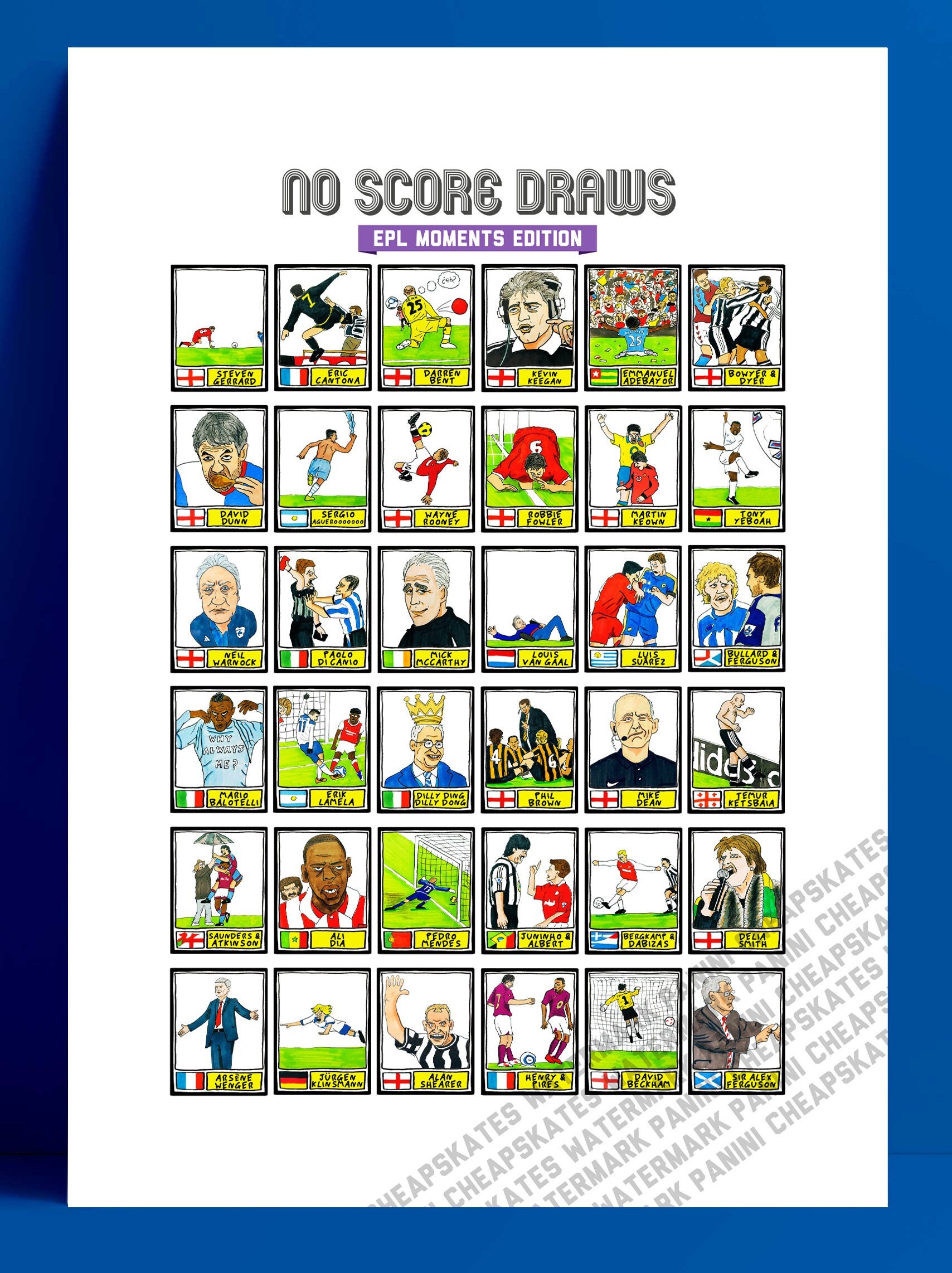 EPL Moments No Score Draws EPL Moments Edition A3 Print of - Etsy UK