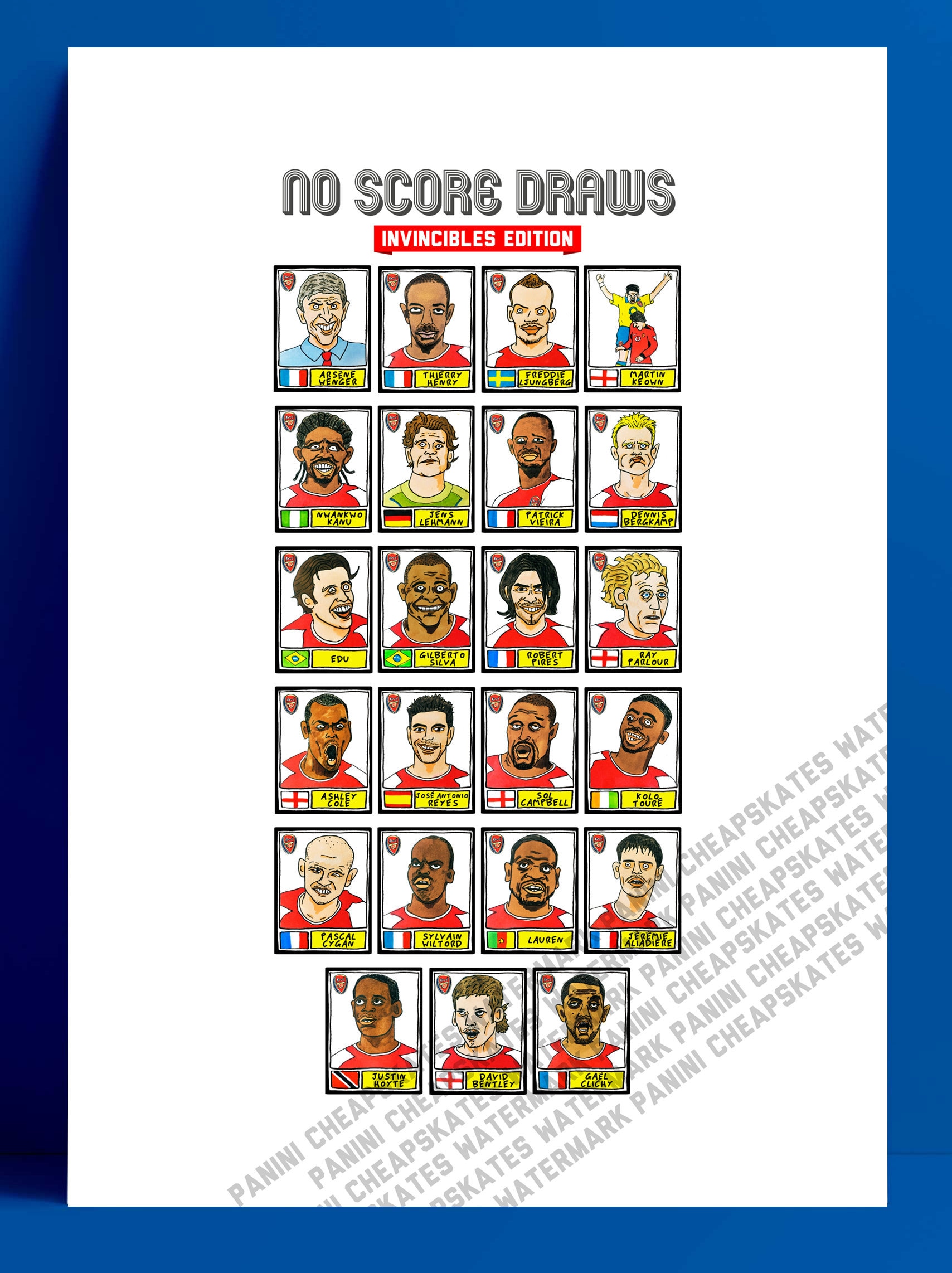 Arsenal Volume 2 - No Score Draws Invincibles Edition - A3 Print of 23 ...