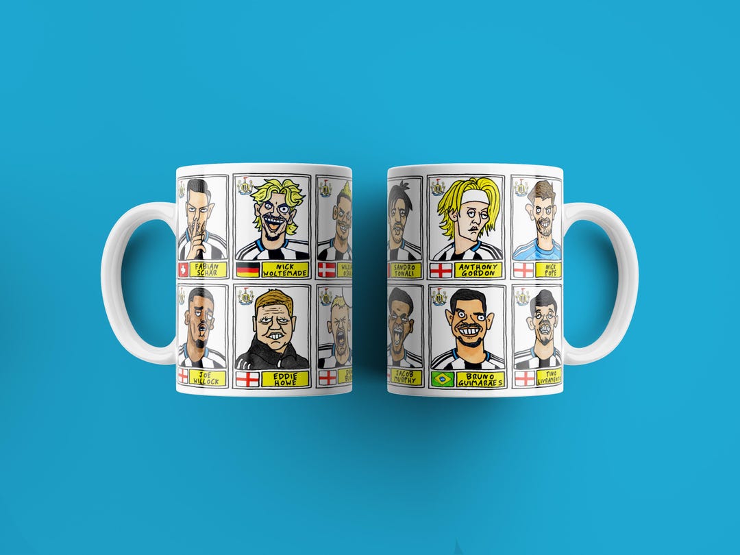 Newcastle United 25/26 - No Score Draws Mug Set - Set of TWO DIFFERENT ...