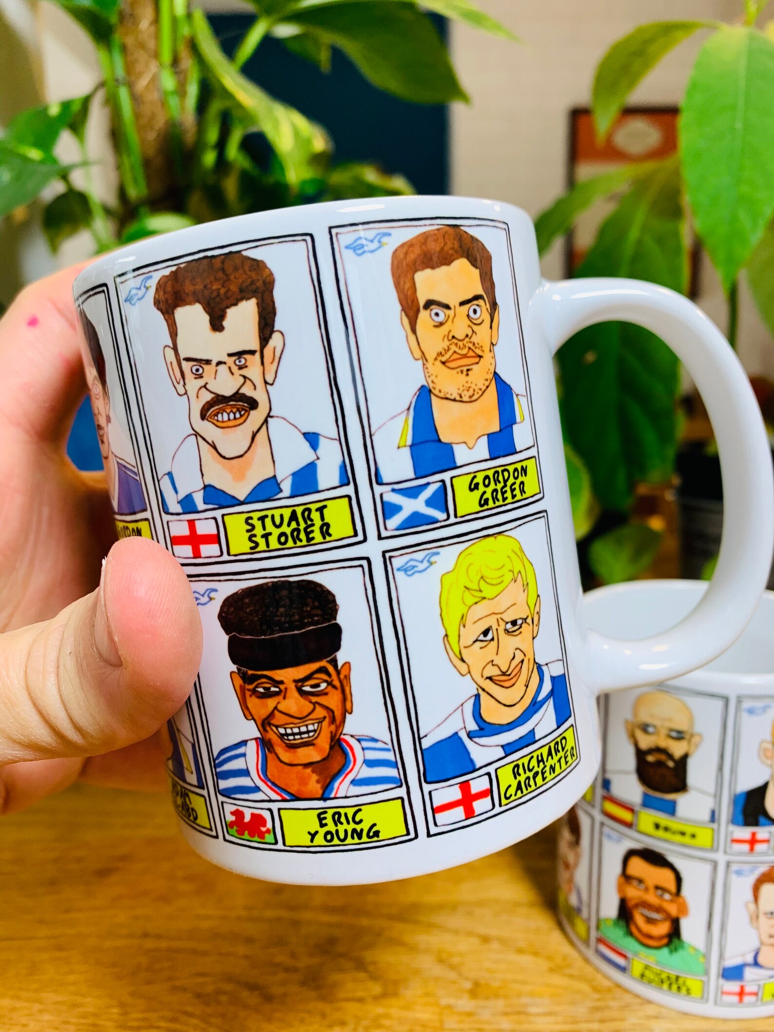 Brighton No Score Draws Mug Set - Set of TWO 11oz Ceramic Mugs With ...