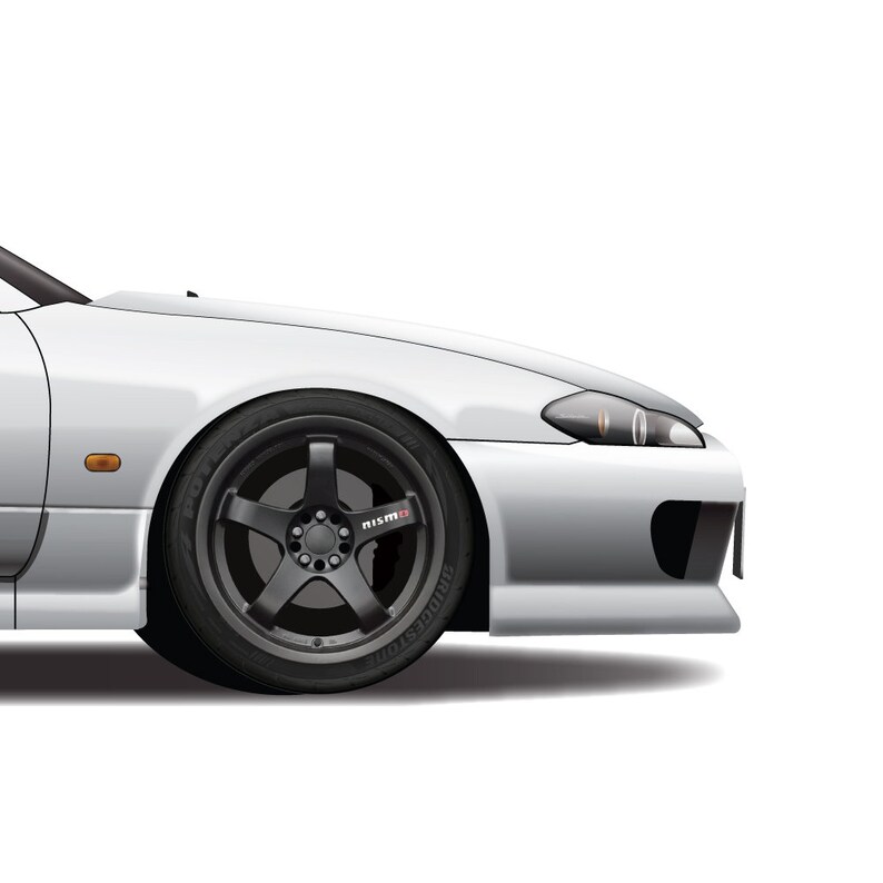 Silvia S-chassis Generation Print, 180SX, S13, JDM Poster, Art, Car Art ...