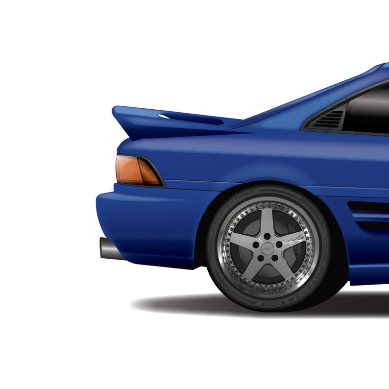 MR2 Generation Design Print Art Car Art Japanese Sports - Etsy