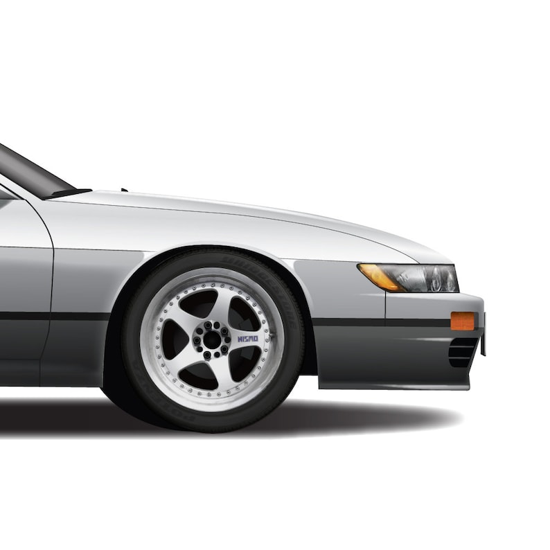 Silvia S-chassis Generation Print, 180SX, S13, JDM Poster, Art, Car Art ...