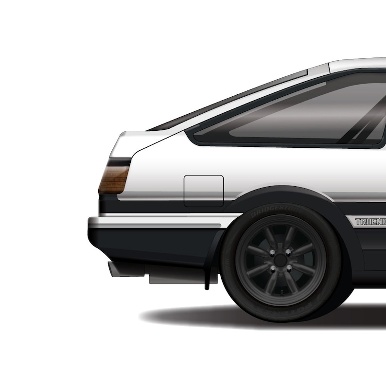 Initial D Project D Car Print Set: AE86, RX7 FD, FC Infographic - Etsy