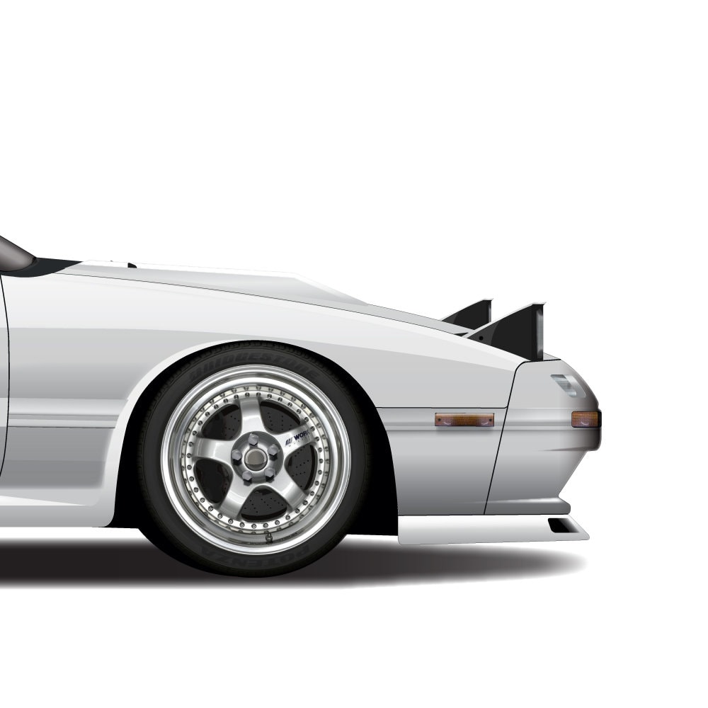 Initial D Ryosuke's Red Sun to Project D RX7 FC Evolution - Etsy