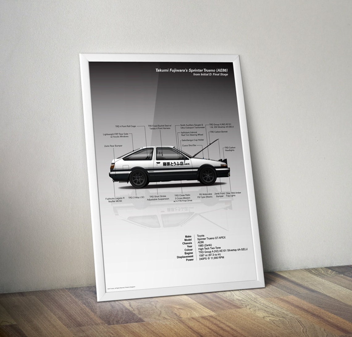 Initial D: Final Stage Project D Takumi Fujiwara Sprinter Trueno GT ...