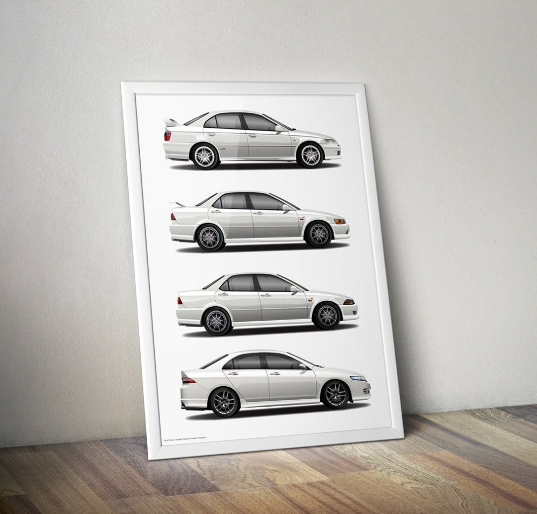 Accord Type R & Torneo Euro R Generation Print, CH1, CL1 and CL7 Print ...