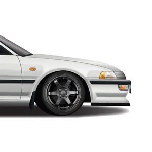 Honda Integra Generations Print: JDM Car Art Poster - Etsy