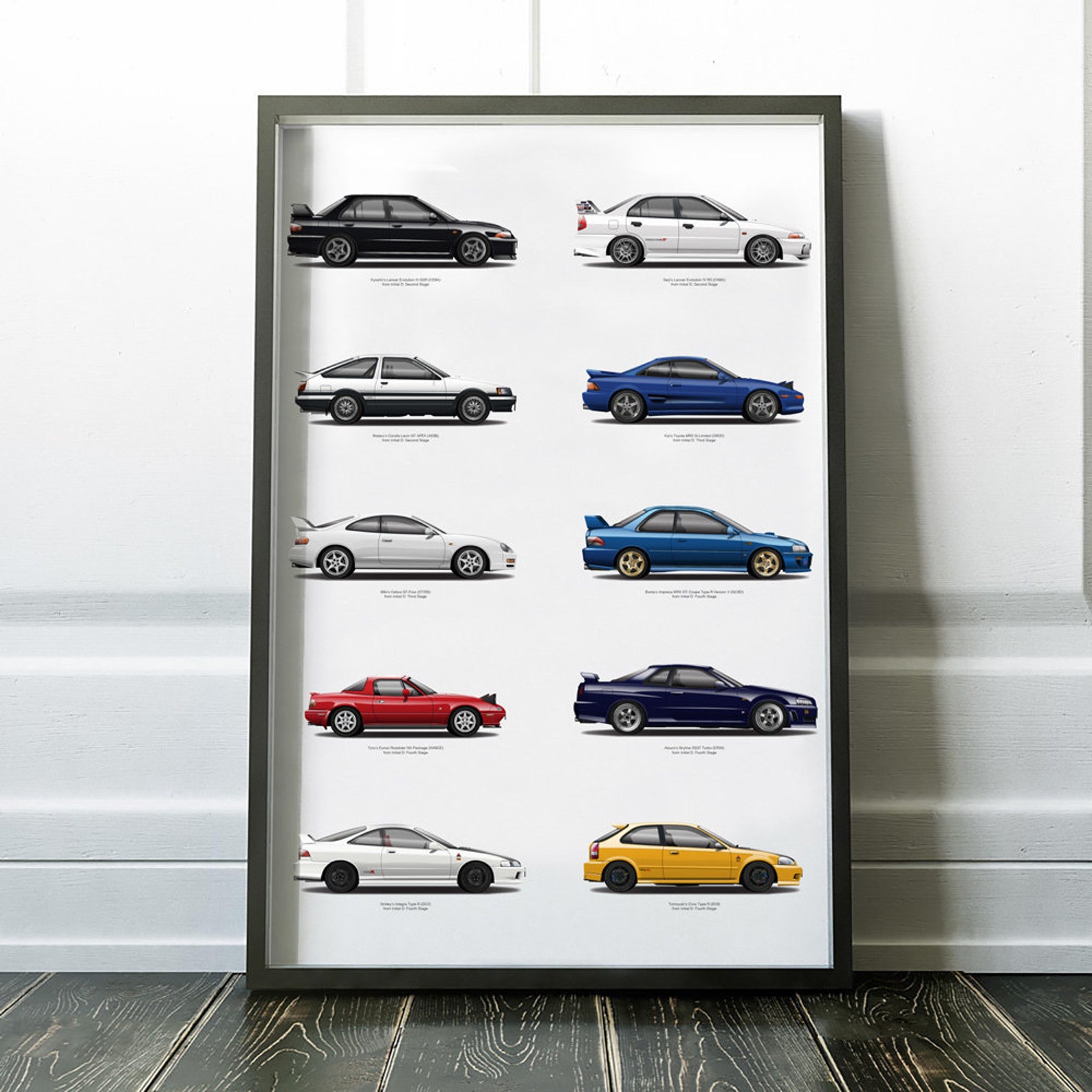 Initial D First Stage to Fifth Stage 40 Cars 4 Pieces Set - Etsy