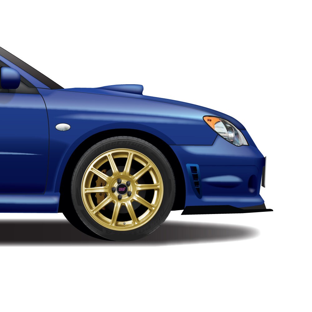 Impreza WRX Sti Generation Print, Boxer Engine, EJ20, JDM Poster, Art ...